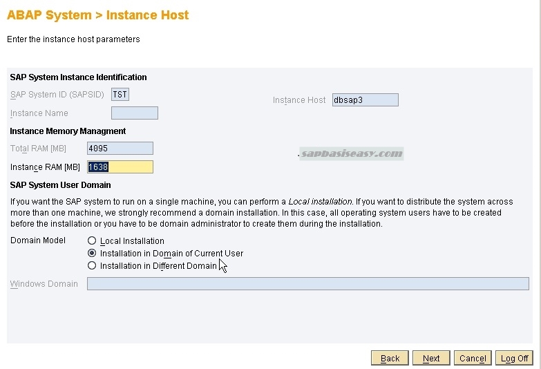 How To Install Sap Database Instance Sap Basis Easy