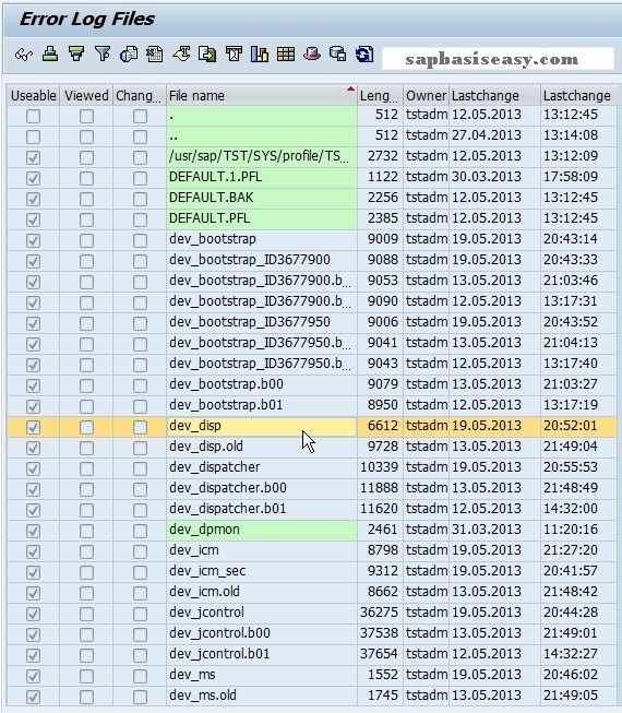 How To Monitor Sap Developer Trace Files Sap Basis Easy