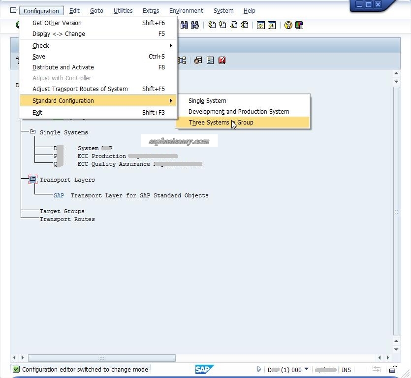 How To Configure Sap Transport Route Stms Sap Basis Easy
